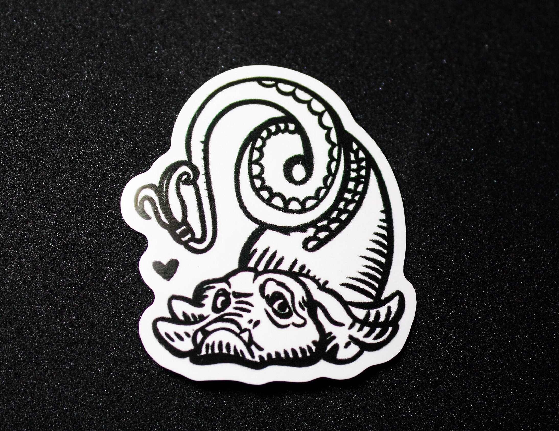 Larry the Sea Monster | Vinyl Sticker - Etsy