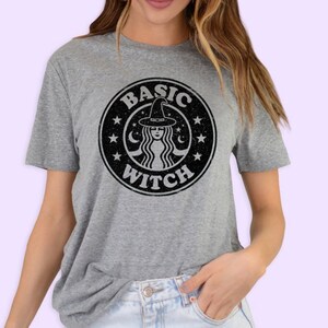 Basic Witch Shirt Basic Witch Starbucks Logo Halloween - Etsy