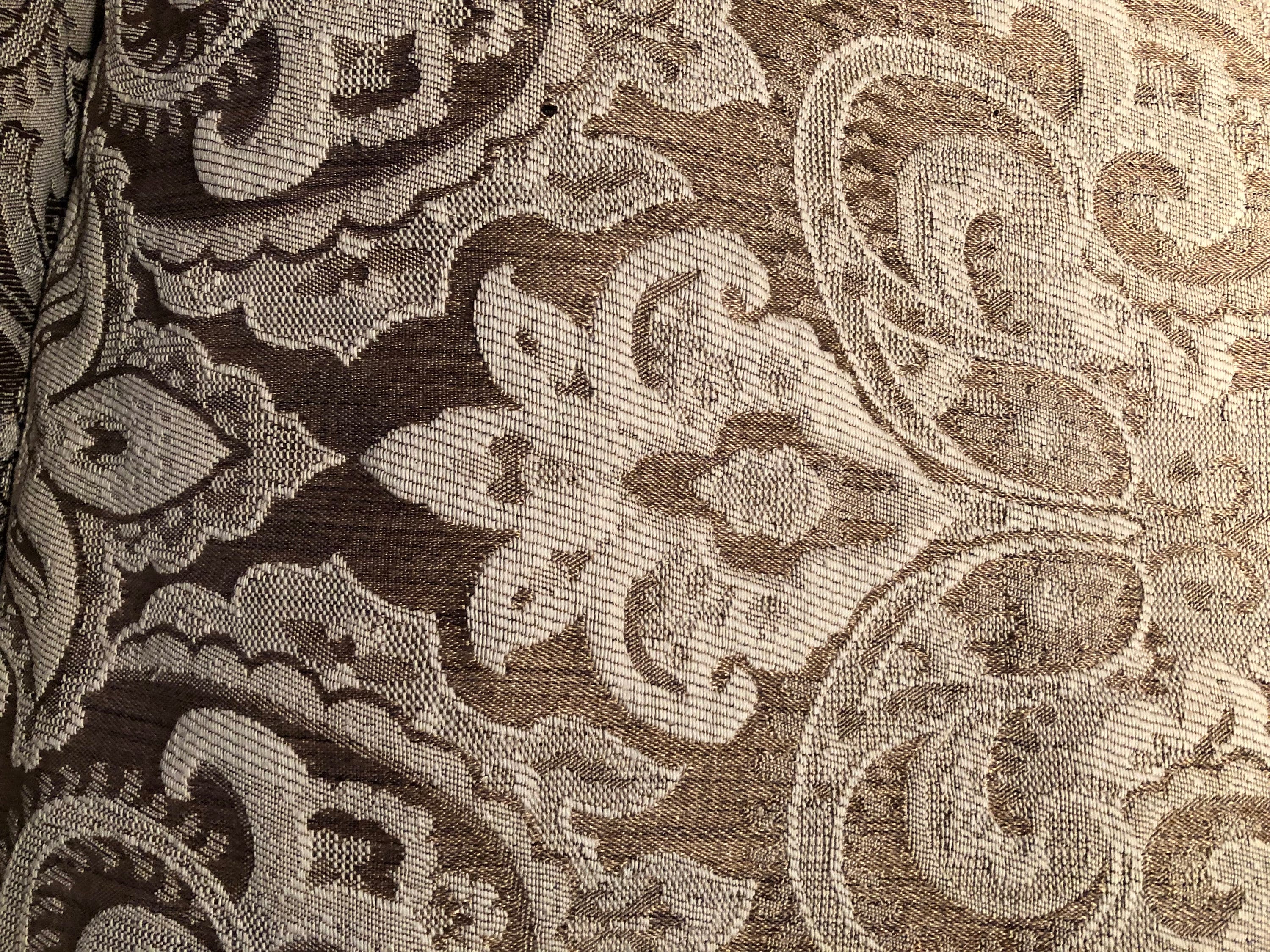 Damask in Beige and Bronze Upholstery and Window Treatment Fabric - Etsy