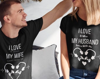 Matching Couples Gamer T-shirts / Gamer Tee / Girl Gamer Shirt / Geeky ...