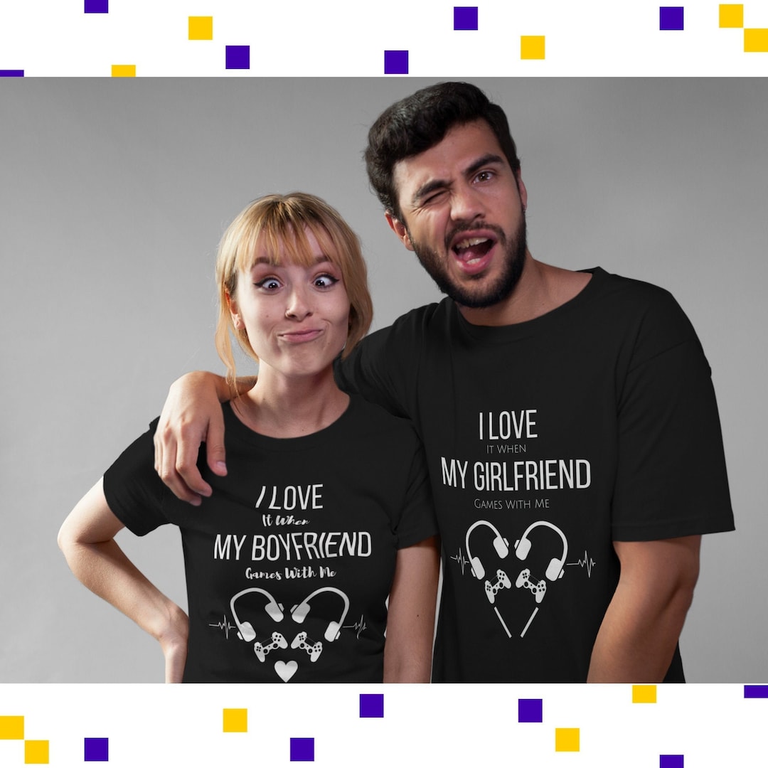 Matching Couples Gamer T-shirts / Gamer Tee / Girl Gamer Shirt / Geeky ...