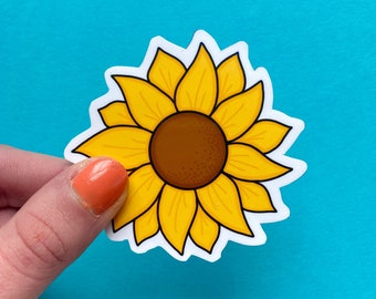 Sunflower Stickers Mason Jar Flowers Sticker Sun Flower - Etsy