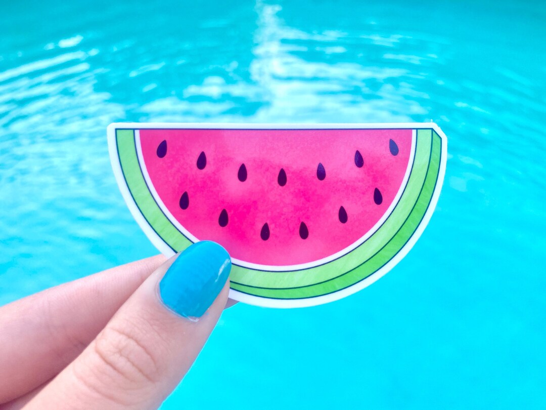 Watermelon Slice Sticker - Etsy