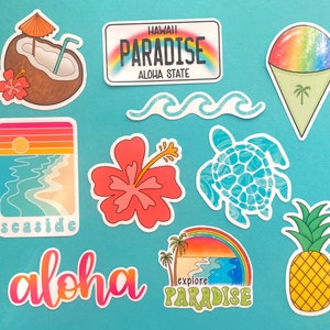 Hawaii Sticker Pack - Etsy