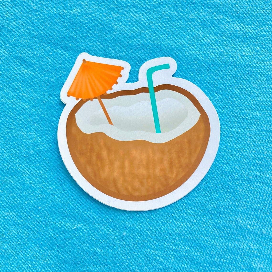 Coconut Drink Sticker | Etsy