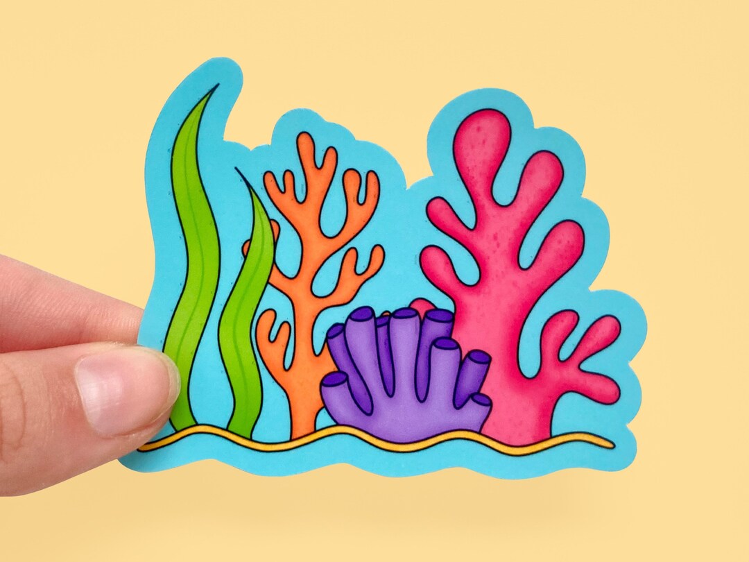 Coral Reef Sticker - Etsy
