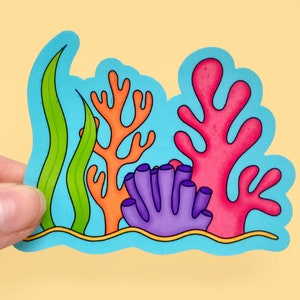 Coral Reef Sticker - Etsy