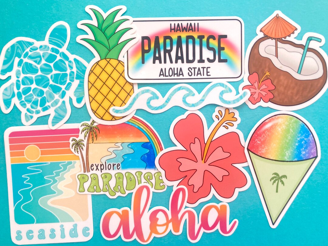 Hawaii Sticker Pack - Etsy