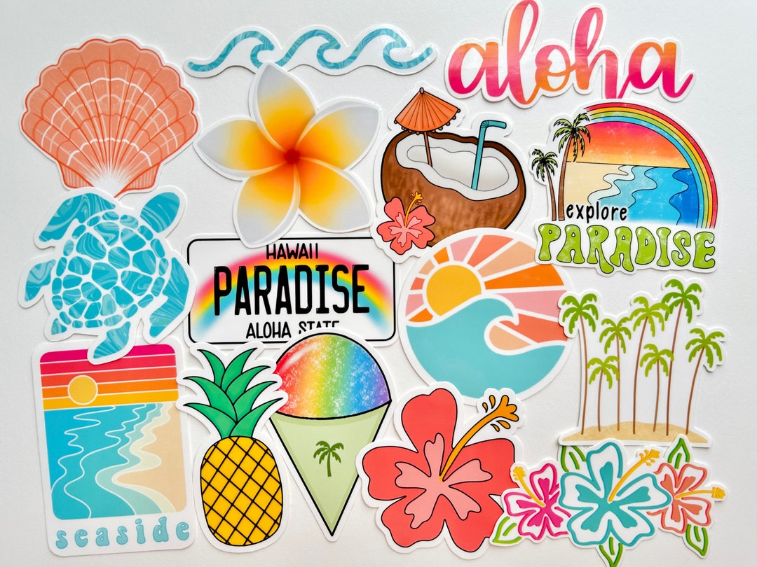 Hawaii Sticker Pack - Etsy