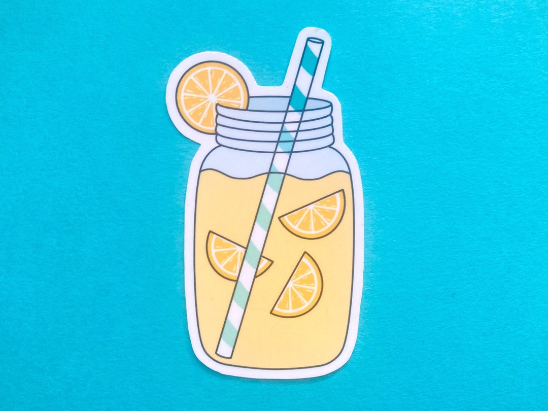 Lemonade Mason Jar Sticker - Etsy