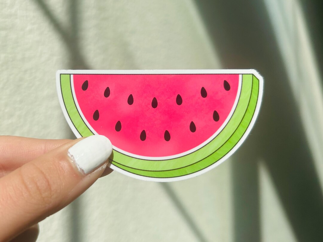 Watermelon Slice Sticker - Etsy
