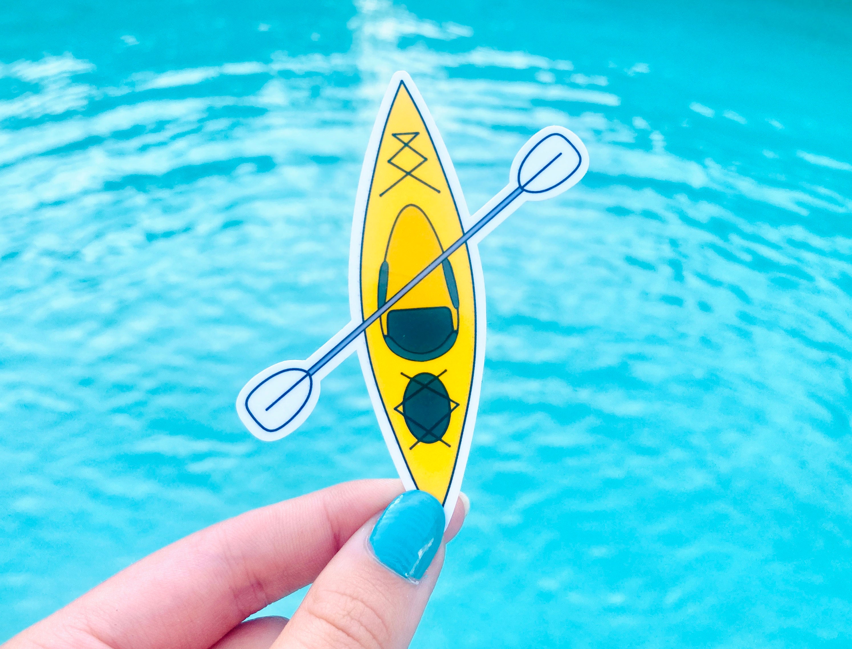 Kayak Stickers - Waterproof Gloss Kayak Stickers - Etsy
