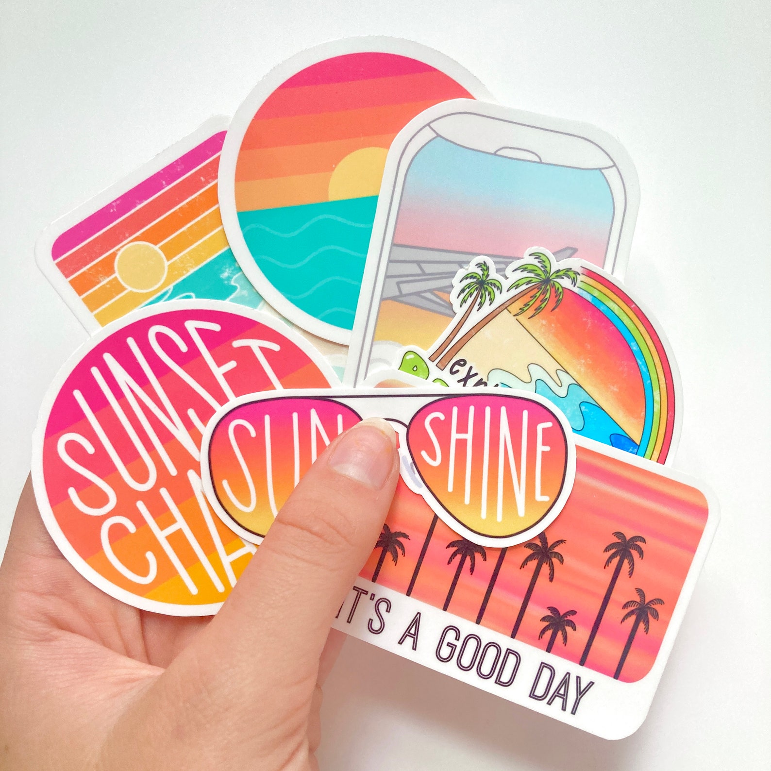 Sunset Sticker Pack - Etsy