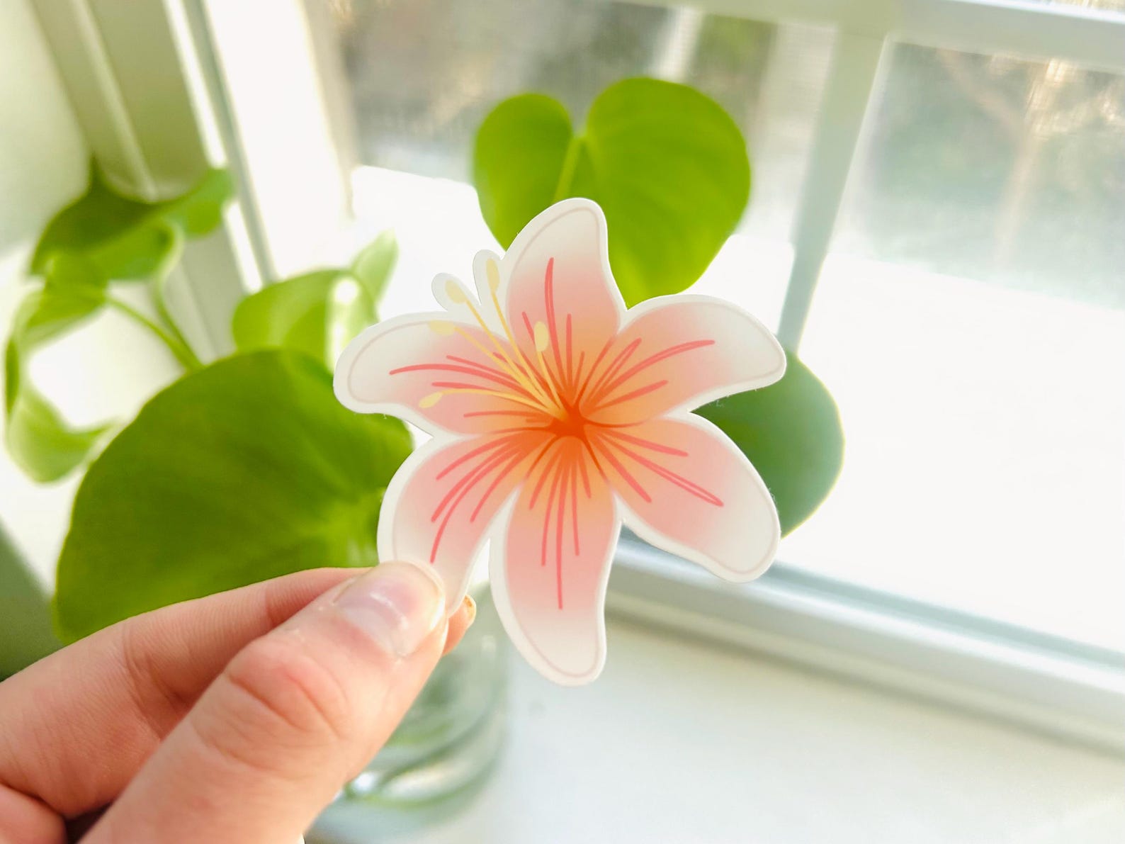 Lily Flower Stickers - Waterproof Gloss Stickers - Etsy