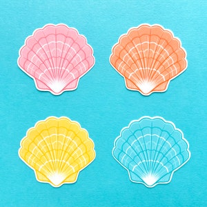 Seashell Stickers - Etsy