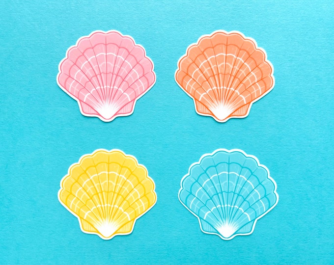 Sea Shell Vinyl Decal, Sea Shell, Sea Shell Decal, Sea Shell Sticker ...
