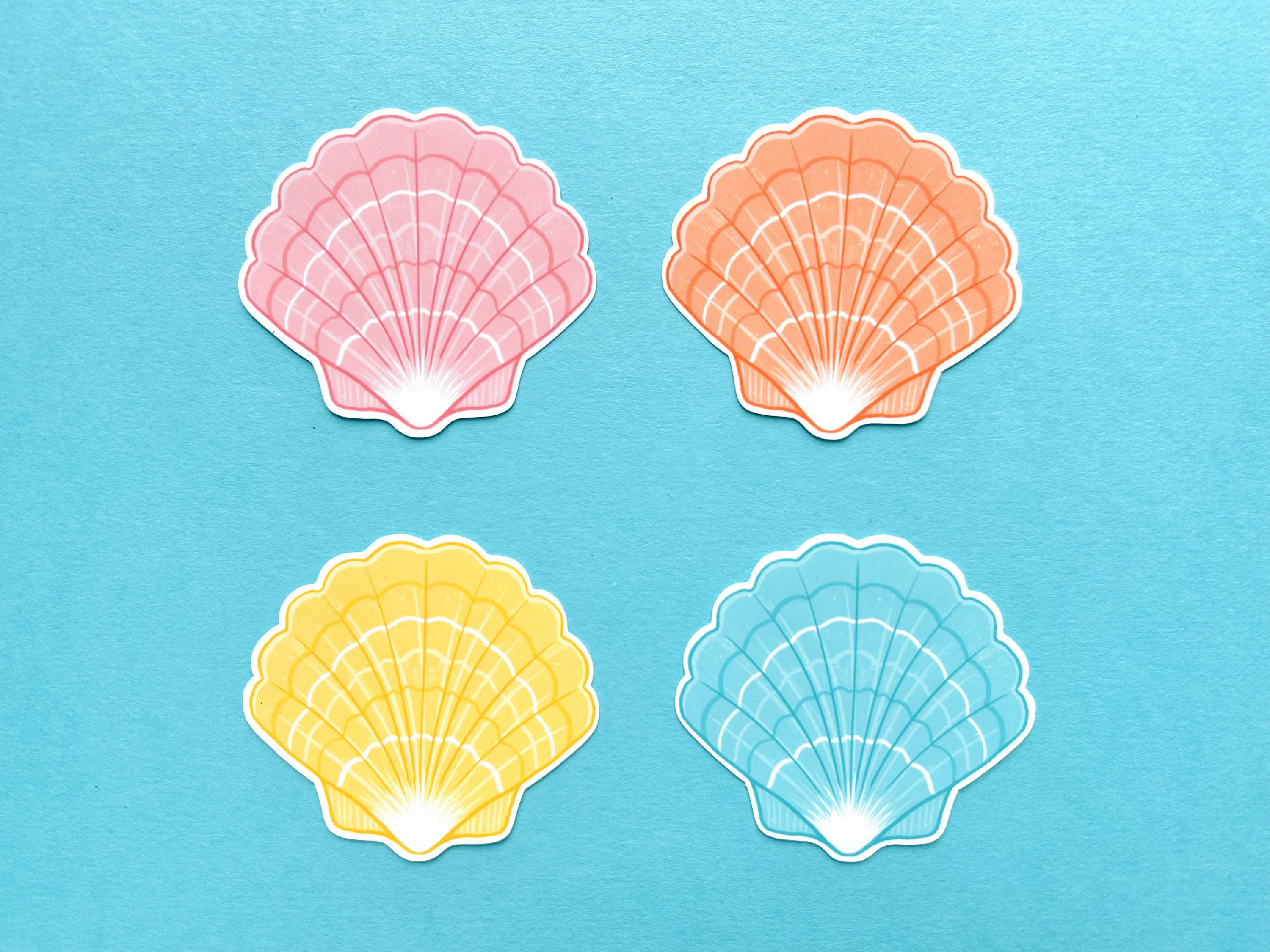 Seashell Stickers - Etsy