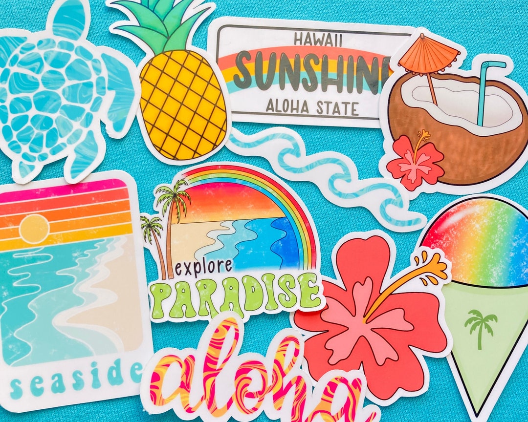 Hawaii Sticker Pack - Etsy