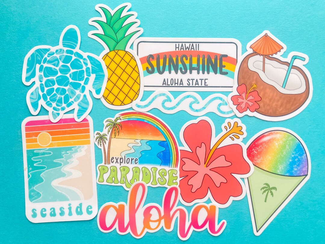 Hawaii Sticker Pack - Etsy
