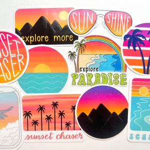 Sunset Sticker Pack - Etsy