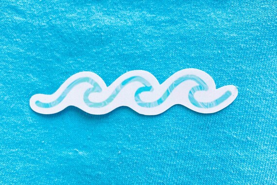 Ocean Waves Sticker - Etsy