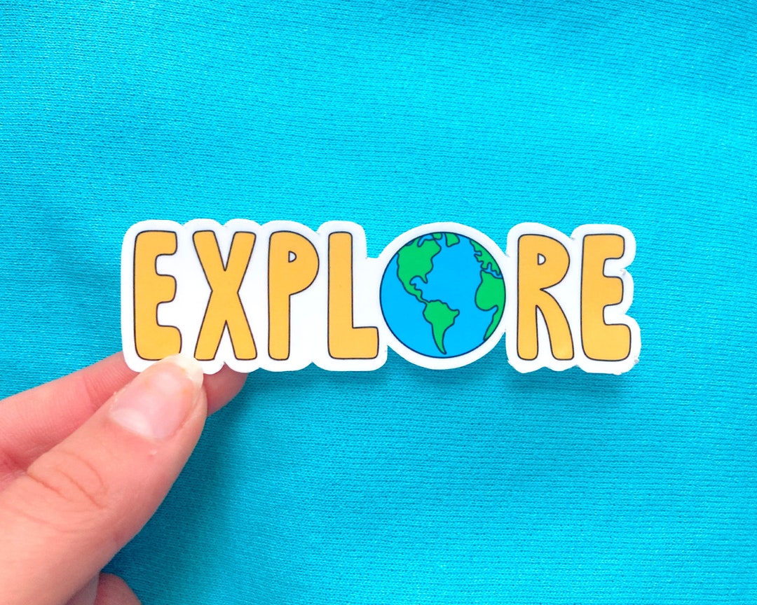Explore Earth Sticker - Etsy