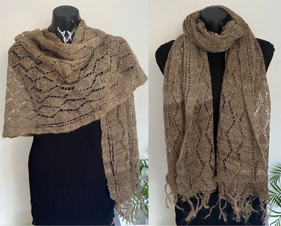 Nettle Allo Fiber Shawl Summer Meditation Wrap Eco-friendly Clothing ...