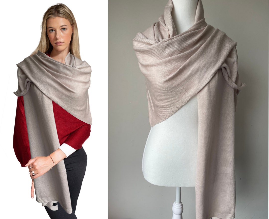 Sand Beige Soft Himalayan Wool Travel Wrap Luxury Warm Winter - Etsy