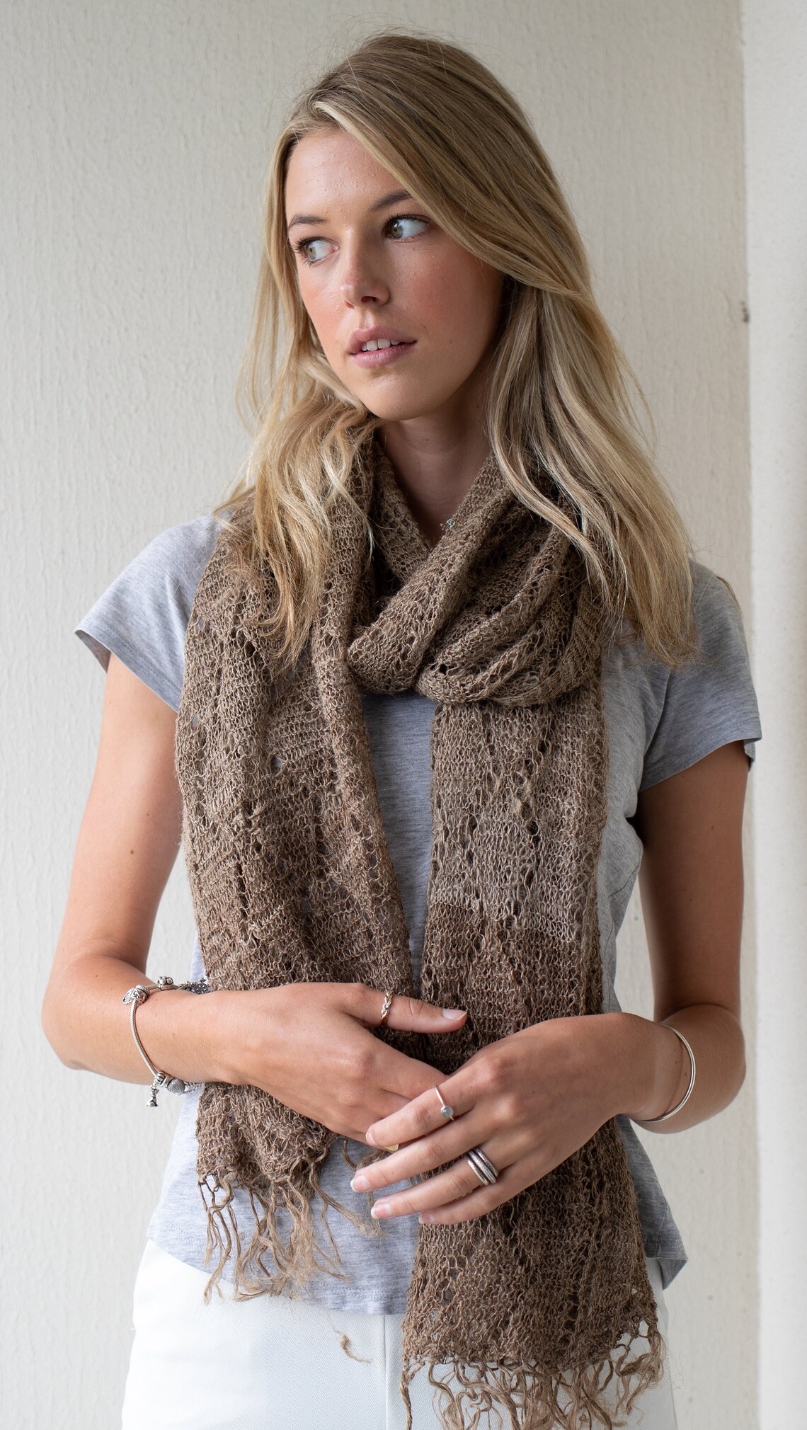 Nettle Healing Fiber Shawl Allo Eco-Friendly Clothing | Etsy