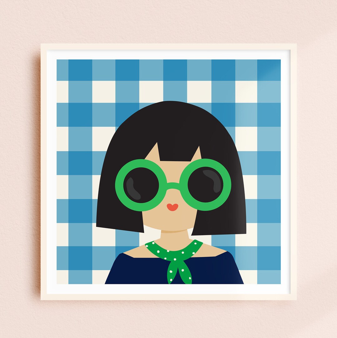 Hazel Portrait Art Print - Etsy