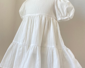 White Puffy Dress - Etsy