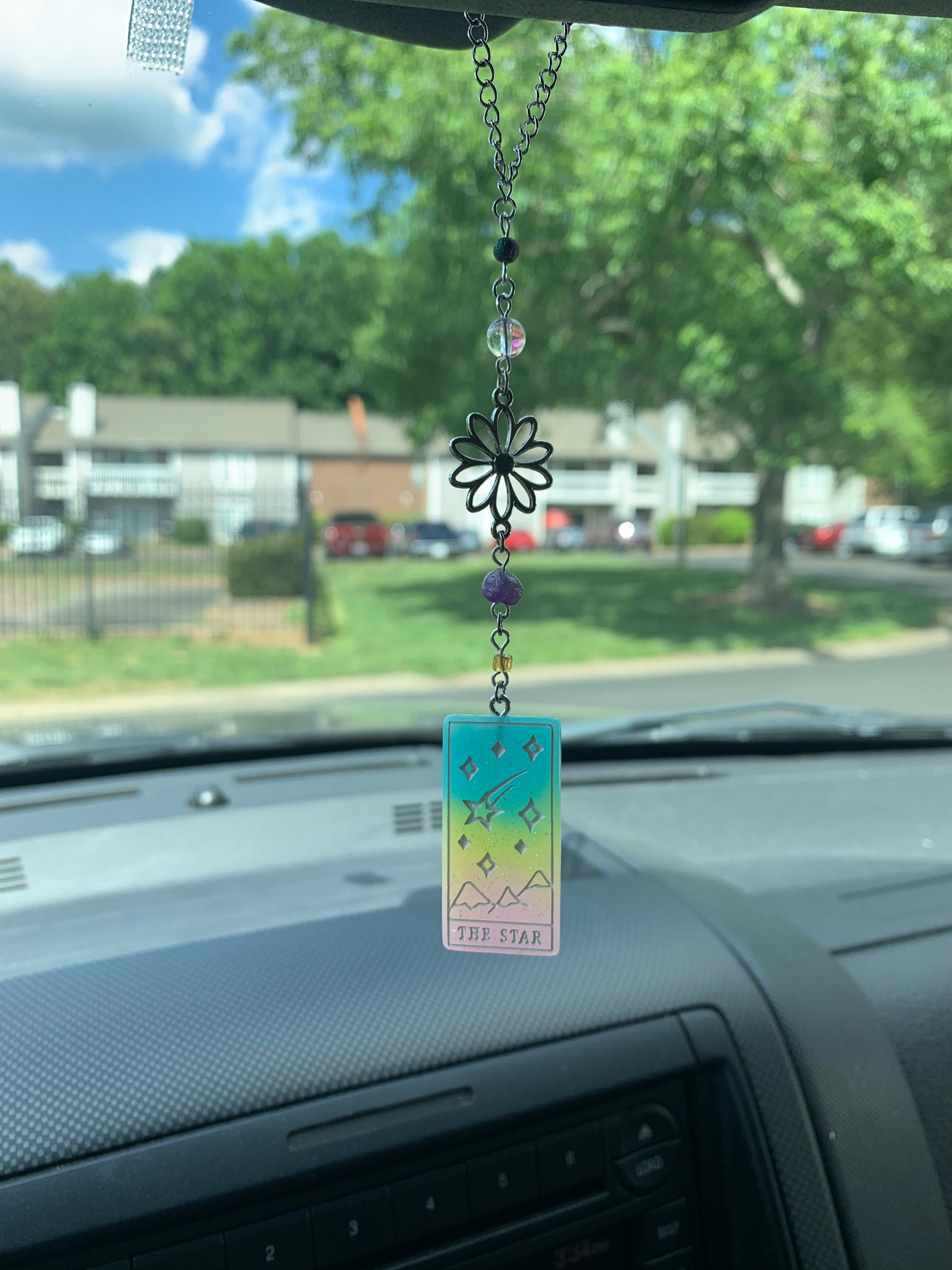 The Star Tarot Card Car Charm Rearview Mirror Accessory | Etsy