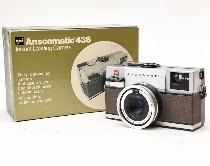 Gaf Anscomatic 436 Instant Loading 126 Film Camera W/ Original Box - Etsy