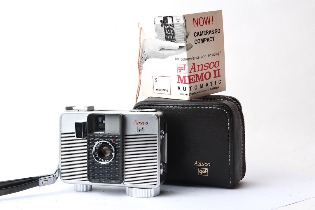 Ansco Gaf Memo II Automatic Vintage Half-frame Film Camera W/ 25mm F:2. ...