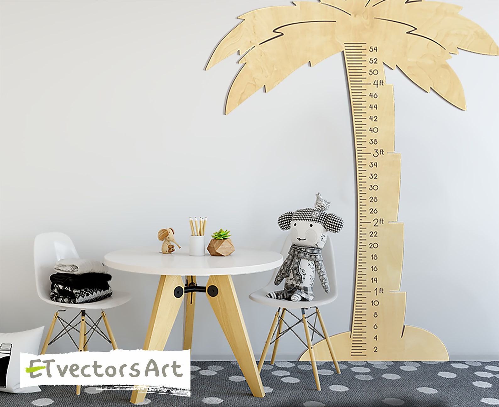 Height Chart for kids. Wall decor panel. Height Measure Wall | Etsy