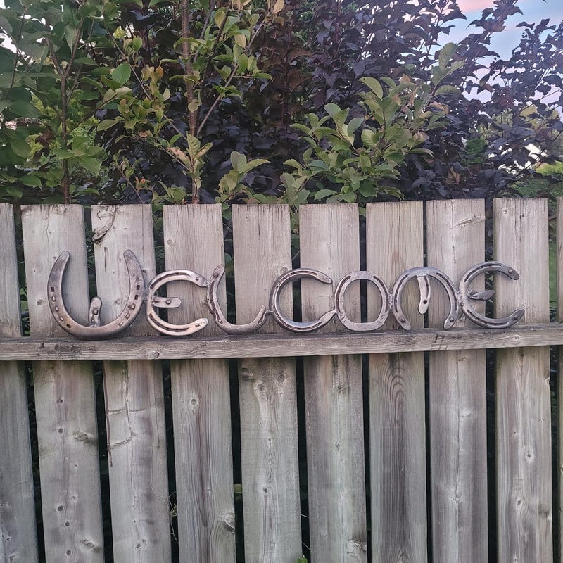 Horseshoe Welcome - Etsy