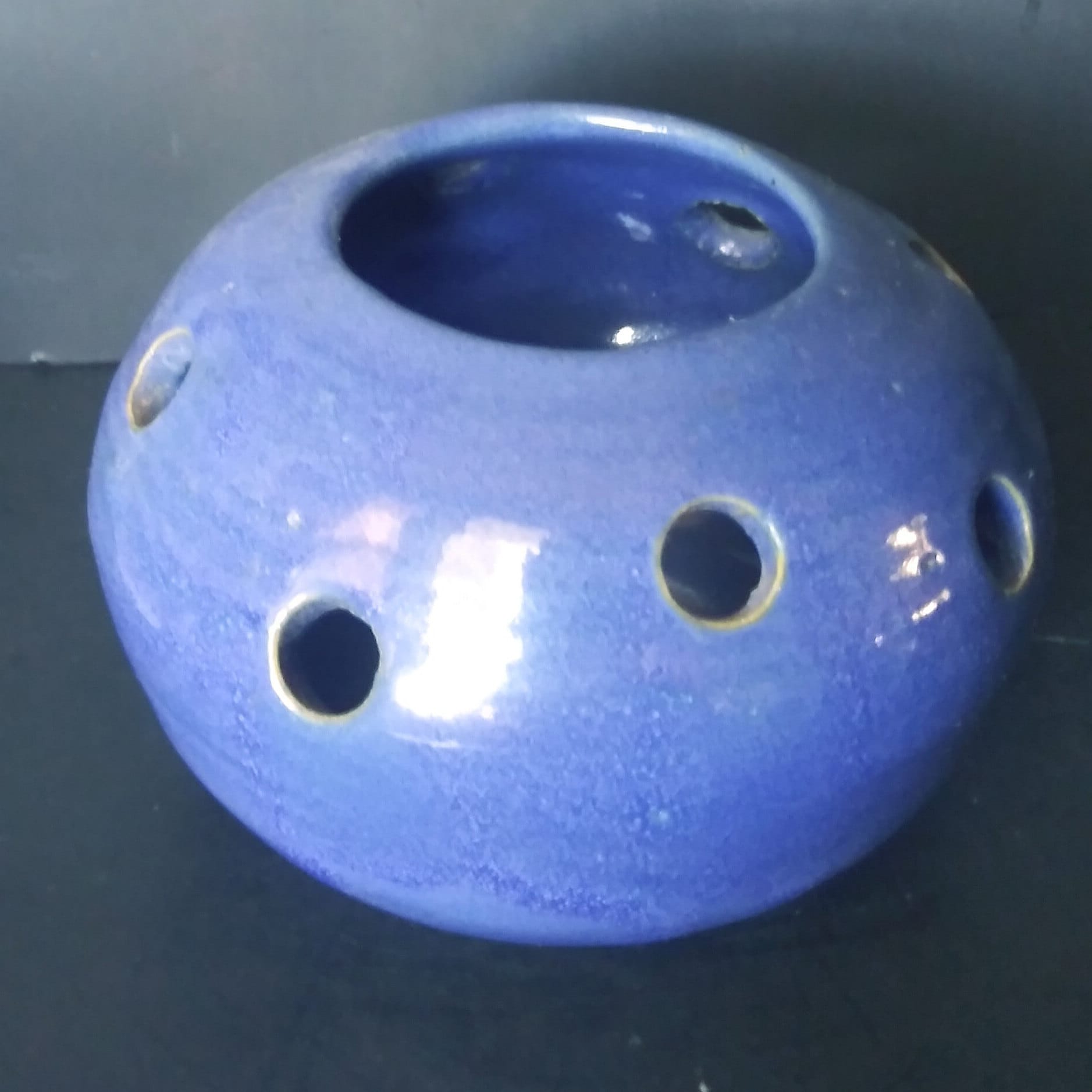 CORNELISON Bybee Kentucky Folk Art Pottery Drippy Glaze Blue Pottery ...