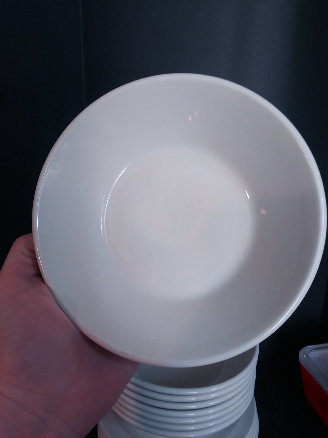 Wedgwood Midwinter Stonehenge Pattern Vintage Solid White Bowl(s) 8 ...