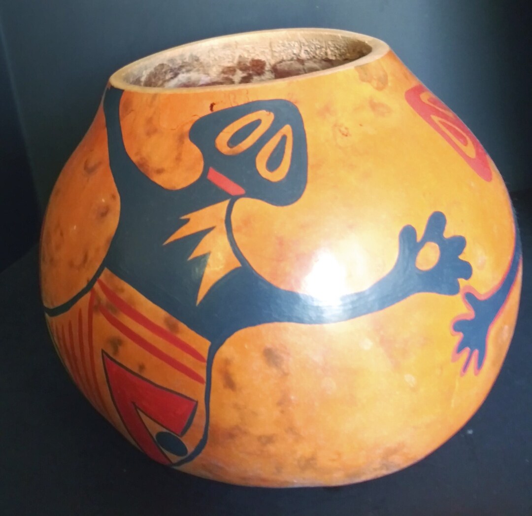 Folk Art Draining Planter Pot Vintage New-mexico Southwest USA Hand ...