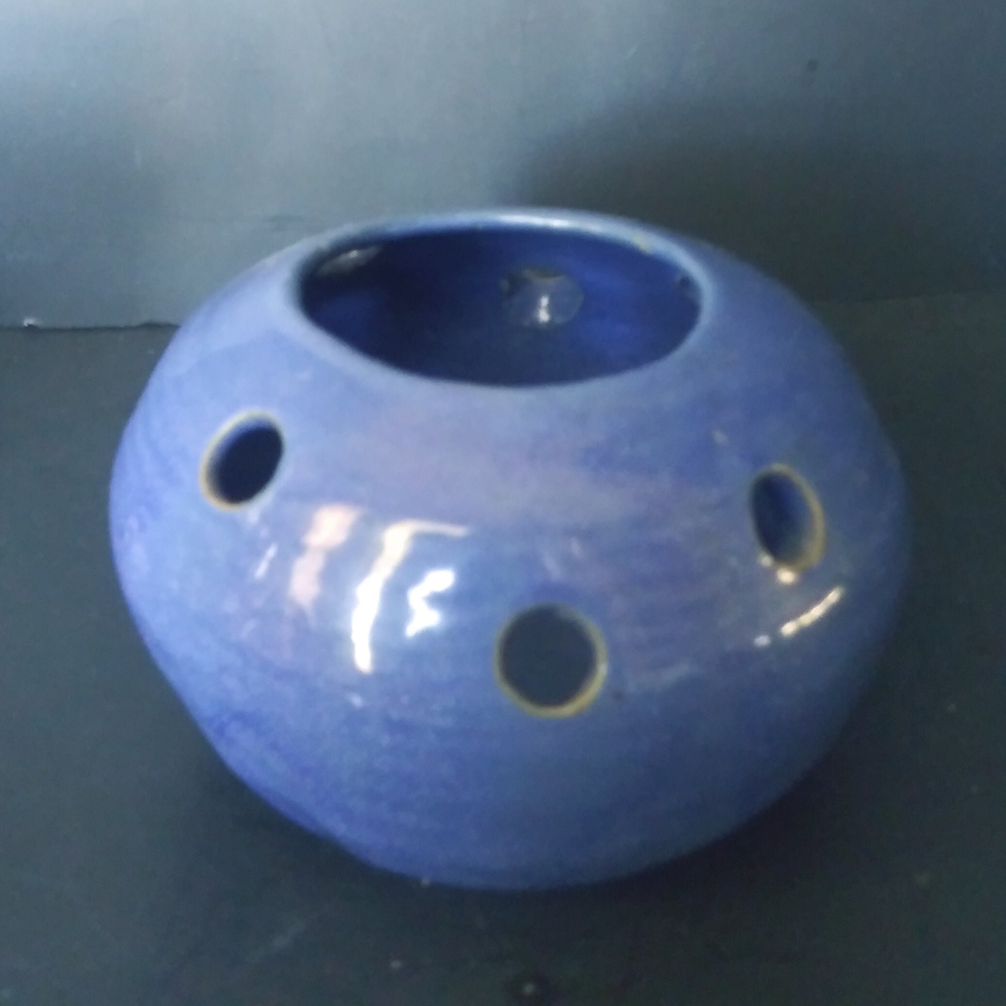CORNELISON Bybee Kentucky Folk Art Pottery Drippy Glaze Blue Pottery ...