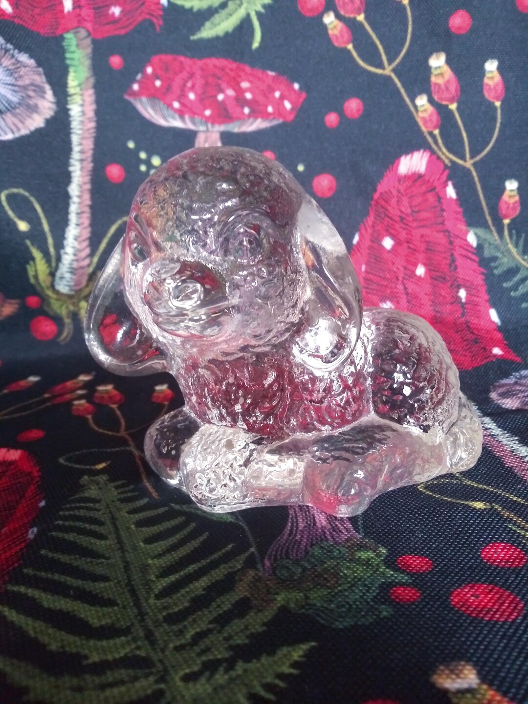 Vintage Goebel Lamb Figurine Heavy Glass Pristine Signed Germany Circa ...