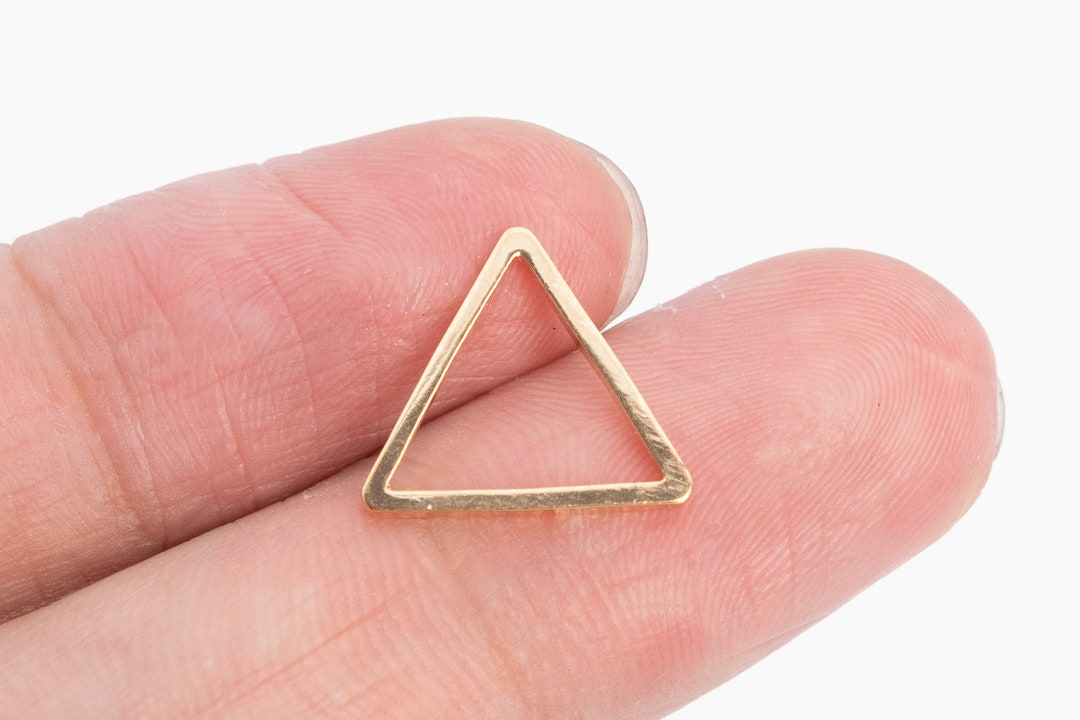 20 Equilateral Triangle Charms Light Gold Tone (67033-2491) - Etsy