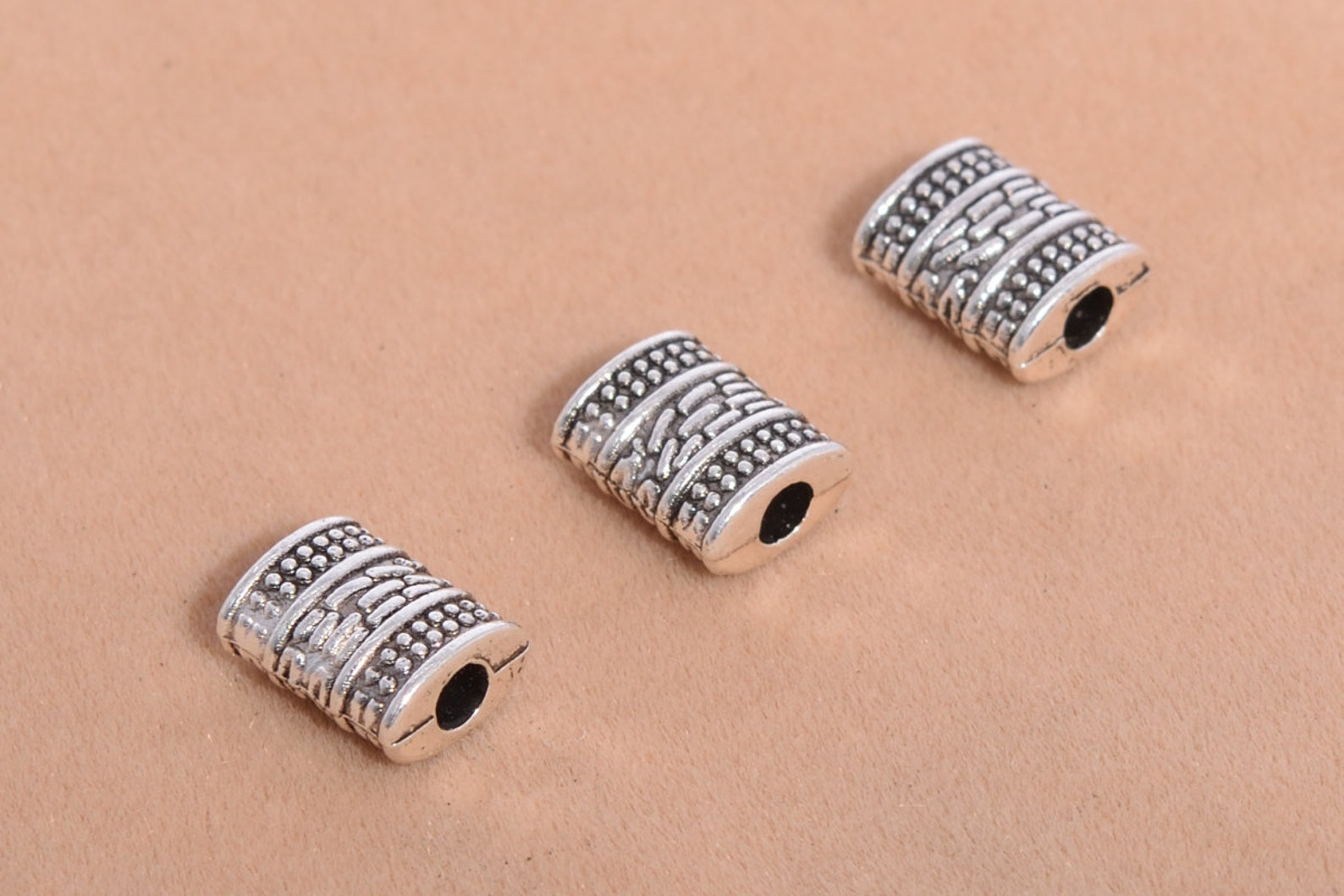 20 Pcs 9mm Rectangle Spacer Beads Antique Silver Tone - Etsy