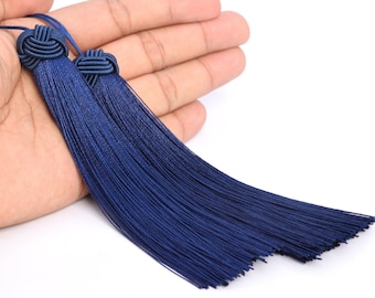 Navy Blue Tassels | Etsy