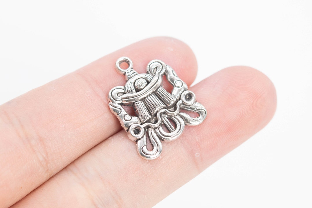 10 Europe Style Charm Antique Silver Tone (66127-223) - Etsy