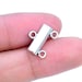 12 Pcs Half Round Rectangle Connector Charm 2 to 1 Links - Etsy