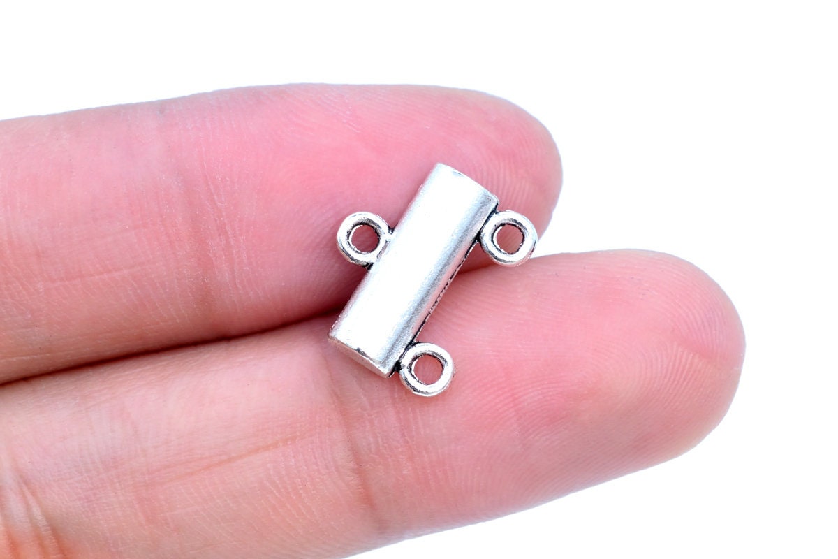 12 Pcs Half Round Rectangle Connector Charm 2 to 1 Links - Etsy