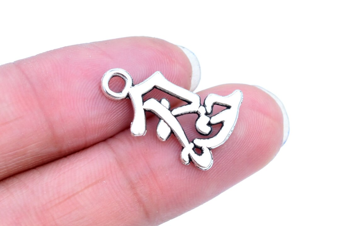 16 Pcs Chinese Character Charm Antique Silver Tone (62088-2194) - Etsy