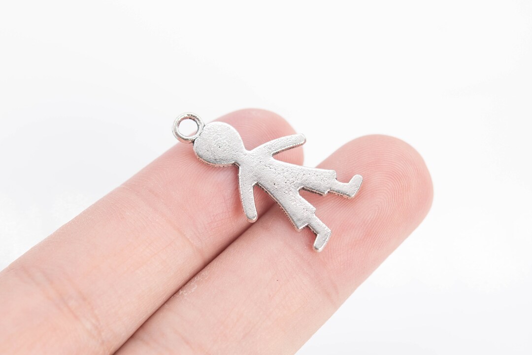 5 Person Charm Double Side Antique Silver Tone 66389-1732 - Etsy