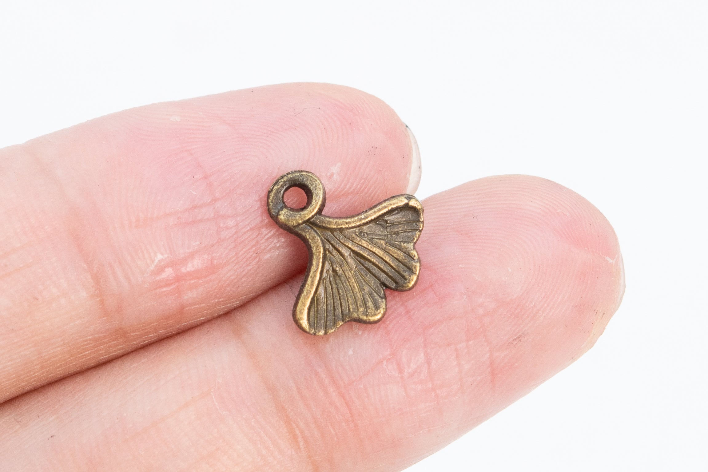 10 Apricot Leaf Charm Antique Bronze Tone 64861-1604 - Etsy